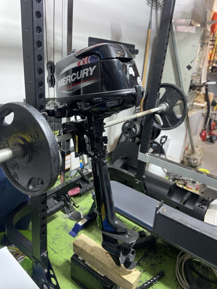 Mercury Marine 4hp Short Shaft 4-Stroke Portable Tiller Handle Outboard ...