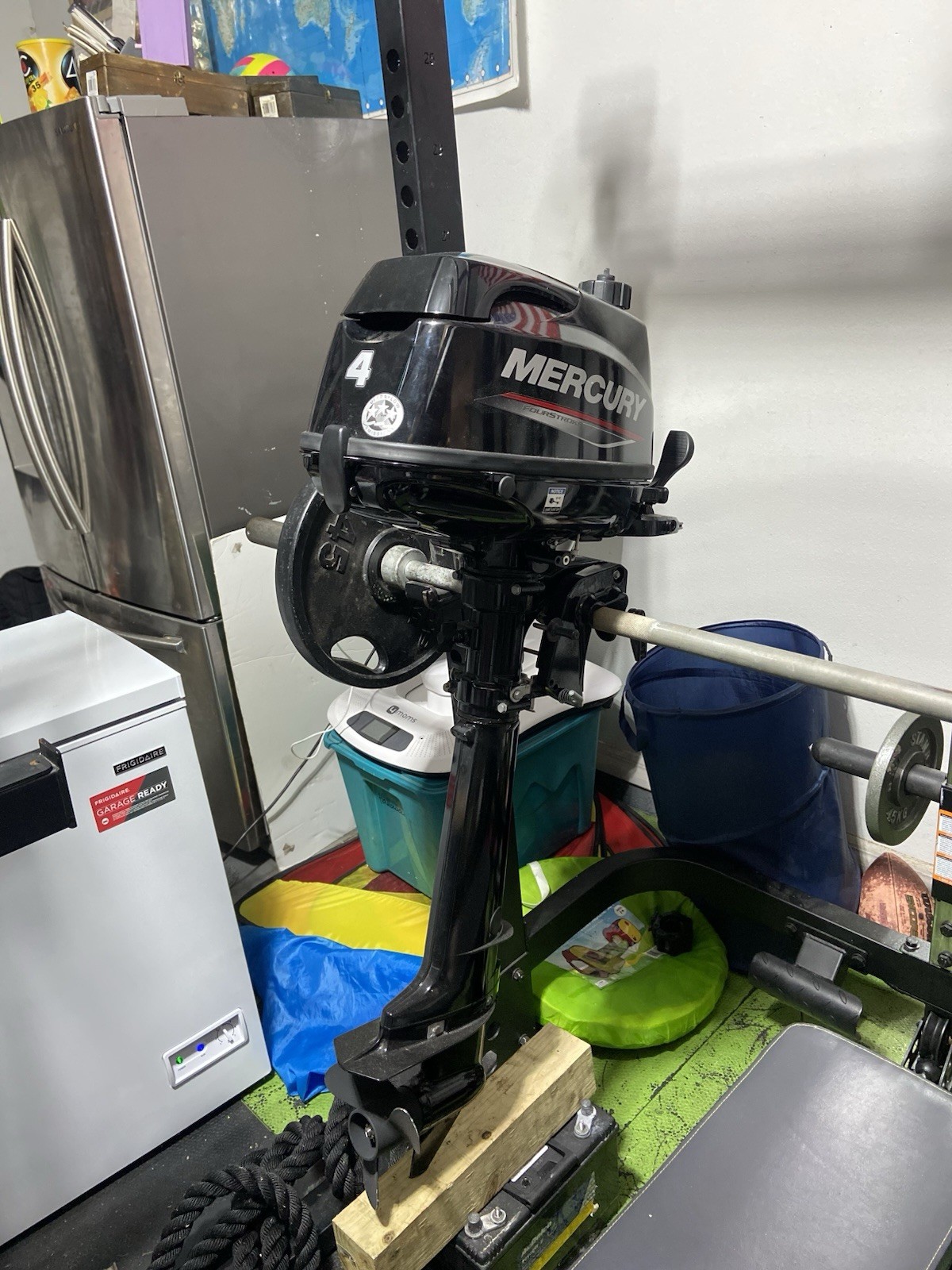 Mercury Marine 4hp Short Shaft 4-Stroke Portable Tiller Handle Outboard ...